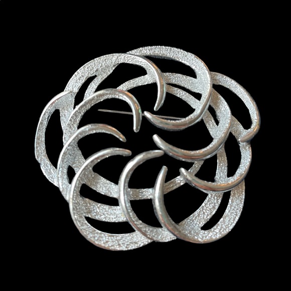 Jewelry | Brooch Sterling Silver Crescent Rose | Poshmark